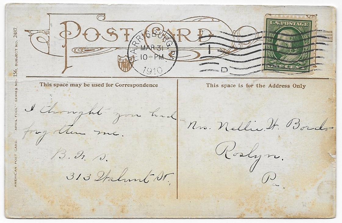 April Fools - History In The Mail | Postcards and Historic Papers