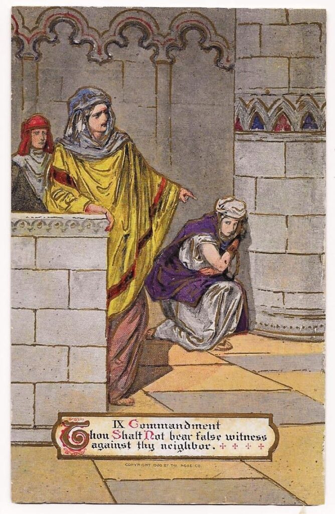 “Thou Shalt Not Bear False Witness” (1908) - History In The Mail ...