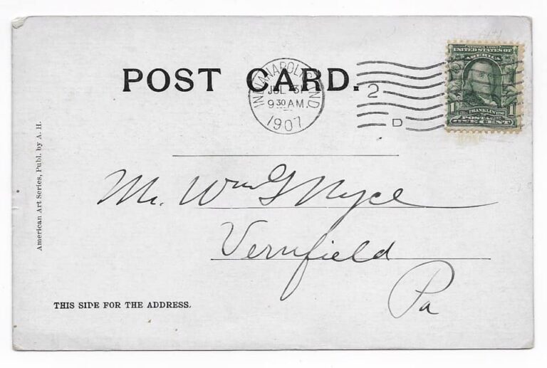 A Pastoral Scene for Mr. Nyce - Vernfield, PA (1907) - History In The ...