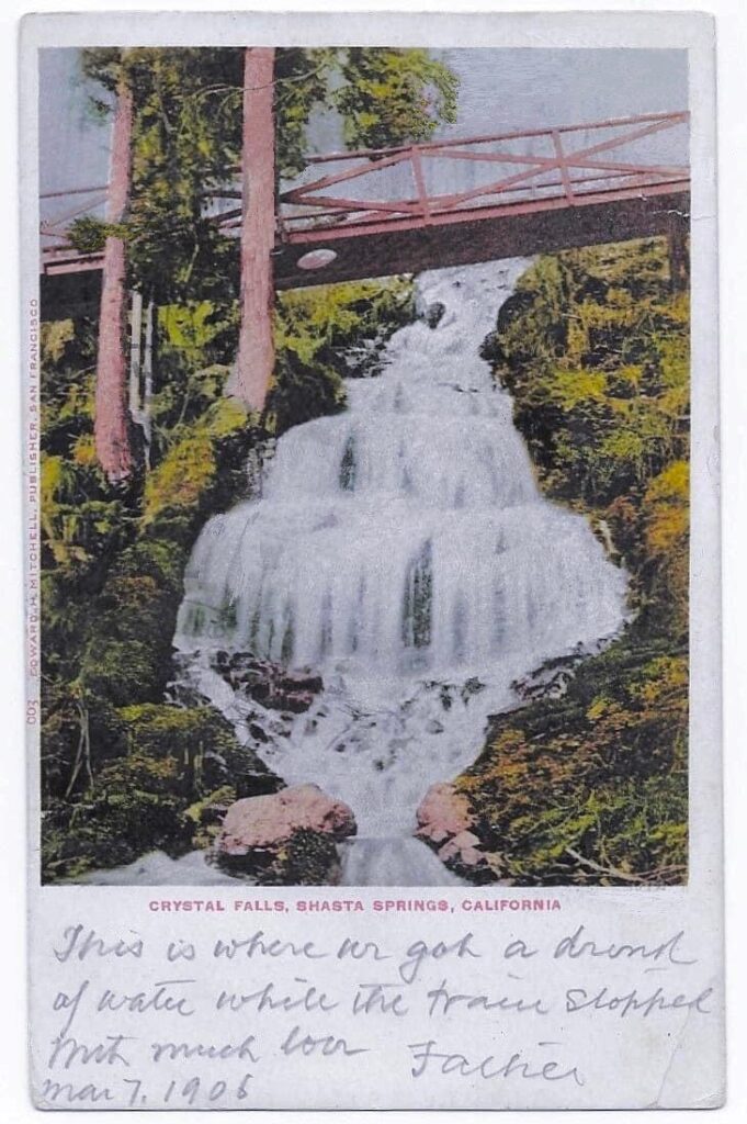 Father Drinks from Shasta Spring - Shasta Springs, California (1906 ...