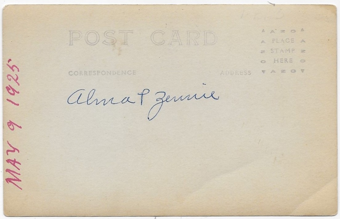 Alma and Zennie - May 9, 1925 - History In The Mail | Postcards and ...
