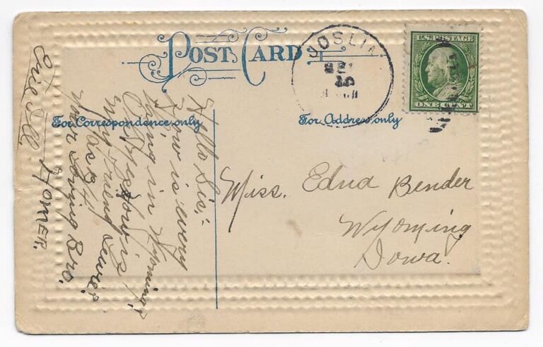 Homer Hates to Wait - Wyoming, Iowa (1911) - History In The Mail ...
