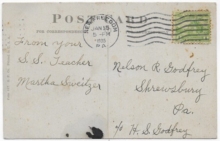 Happy Birthday to Nelson in Shrewsbury, PA - 1935 - History In The Mail ...