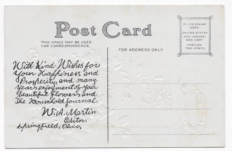 “Loving Greetings” from the Publisher - Springfield, Ohio (circa 1910 ...
