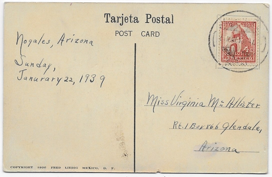 The Mountains of Mexico - A Sunday in 1939 - History In The Mail ...