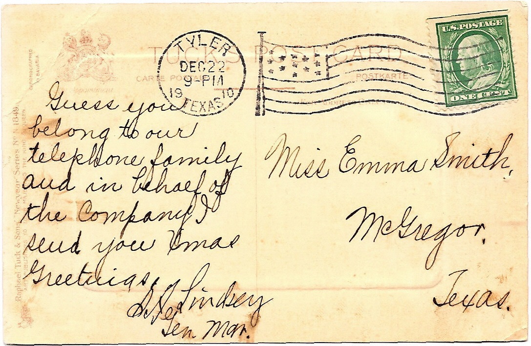 The Telephone Exchange “Family” -Tyler, Texas (1910) - History In The ...