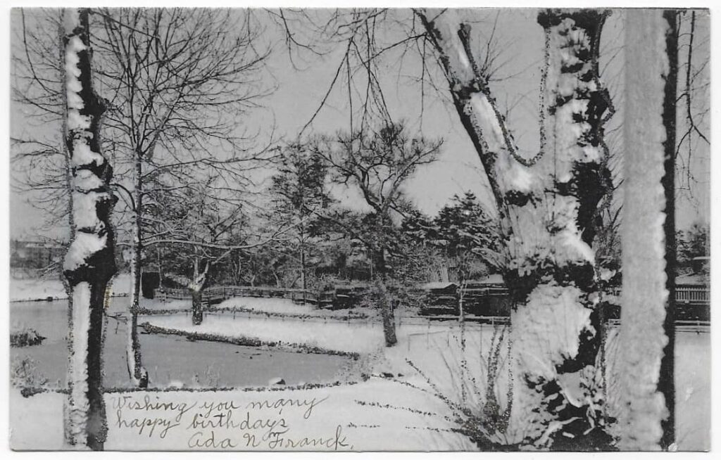Ada Sends a Winter Scene - Lititz, PA (1906) - History In The Mail ...