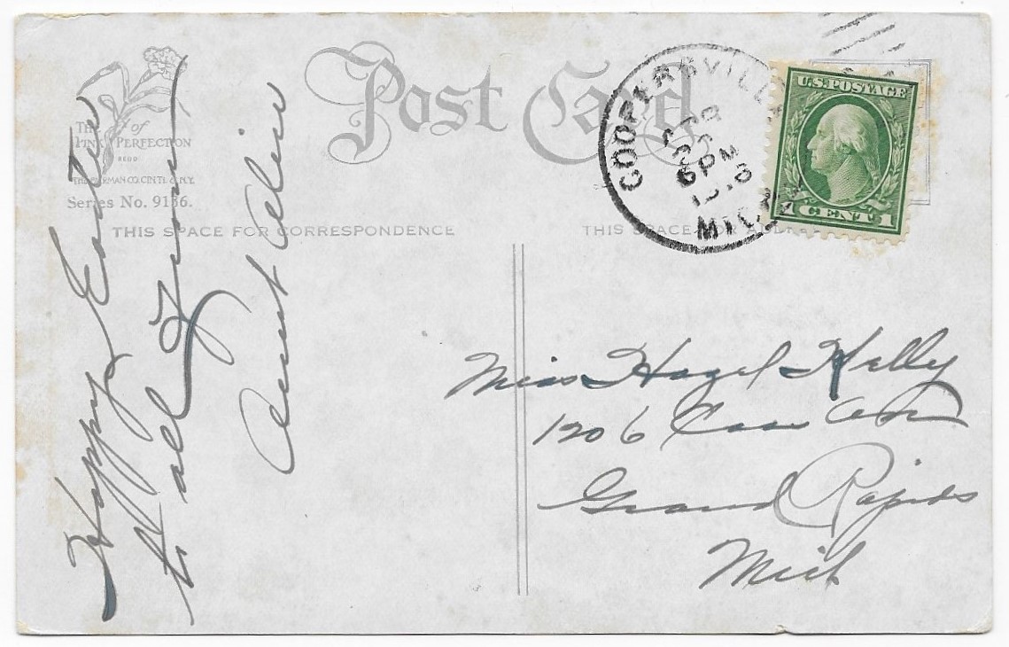 “Happy Easter to All” from Aunt Alice – Coopersville, Michigan (1916 ...