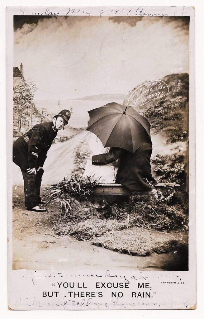 Under the Umbrella - Bemus Point, New York (1907) - History In The Mail ...