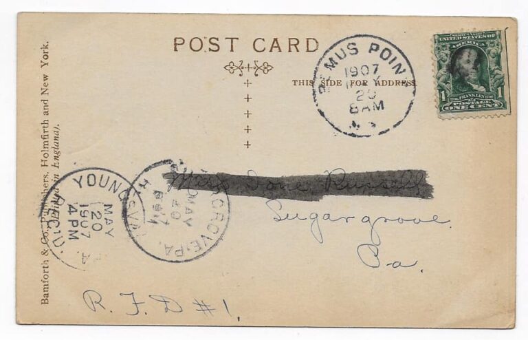 Under the Umbrella - Bemus Point, New York (1907) - History In The Mail ...