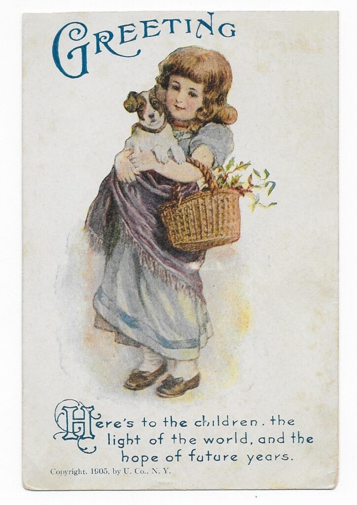 “Here’s To the Children” – 1905 - History In The Mail | Postcards and ...