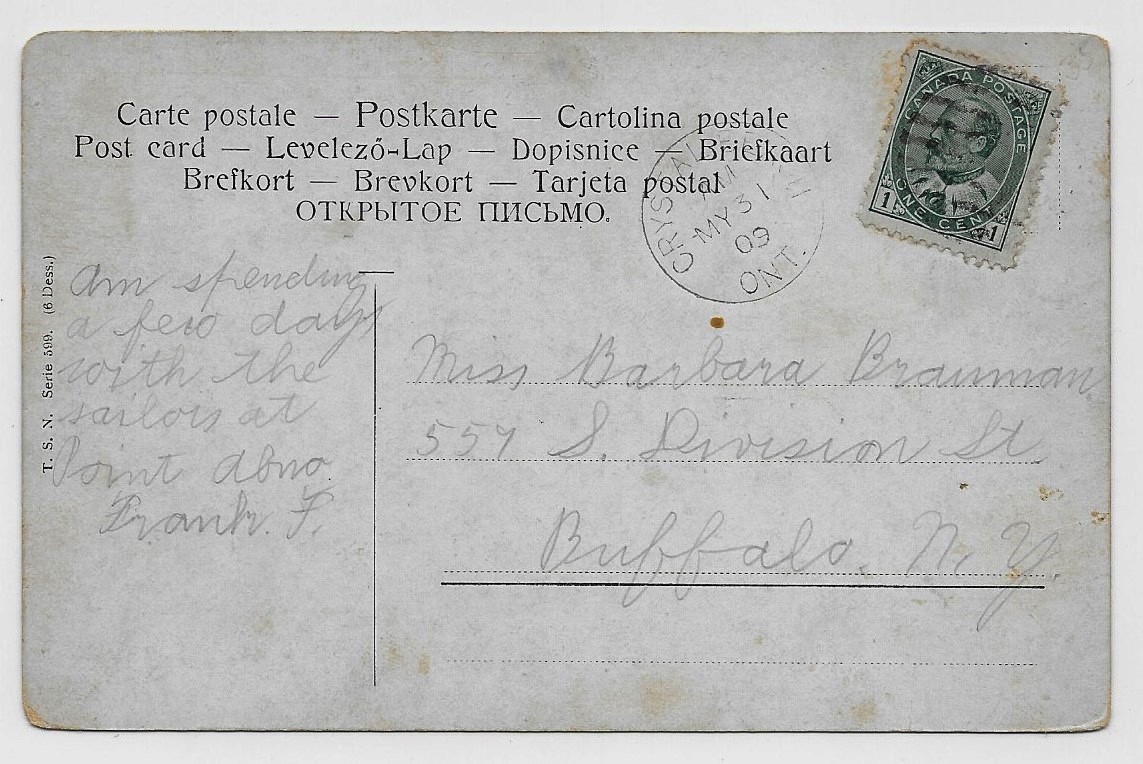 Frank Spends Time with the Sailors - Buffalo, NY (1909) - History In ...