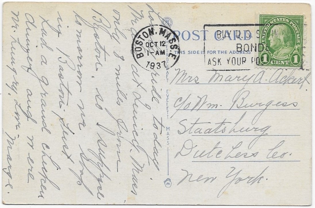 Myles Standish House - Boston, Massachusetts (1937) - History In The ...