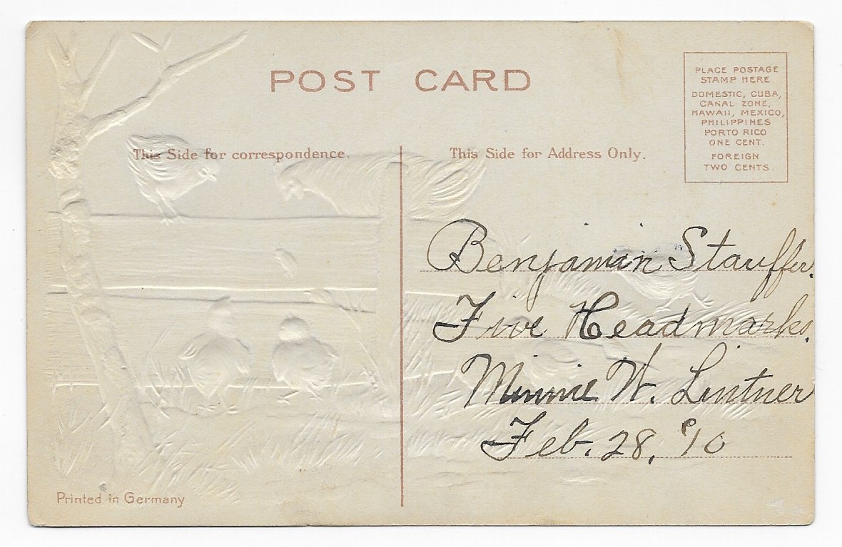 An Easter Prize for Benjamin – 1910 - History In The Mail | Postcards ...