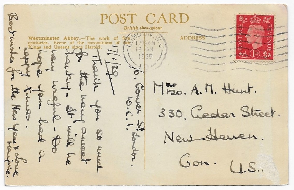 Marjorie Visits London - New Haven, Connecticut (1939) - History In The ...