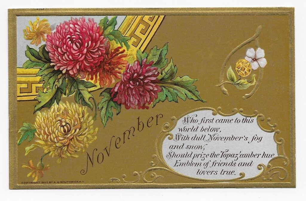 Paul Sends November Greetings to Mother – Germantown, PA (1908 ...