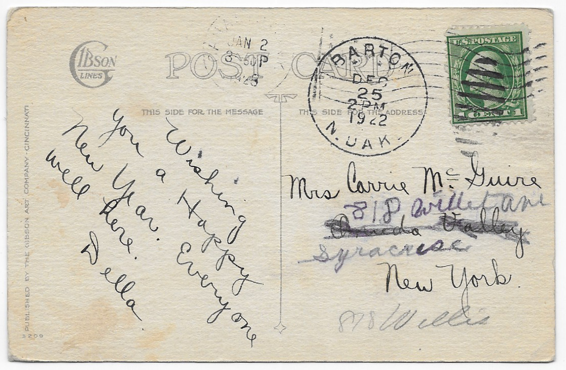 Della Sends a Green New Year – Barton, North Dakota (1922) - History In ...