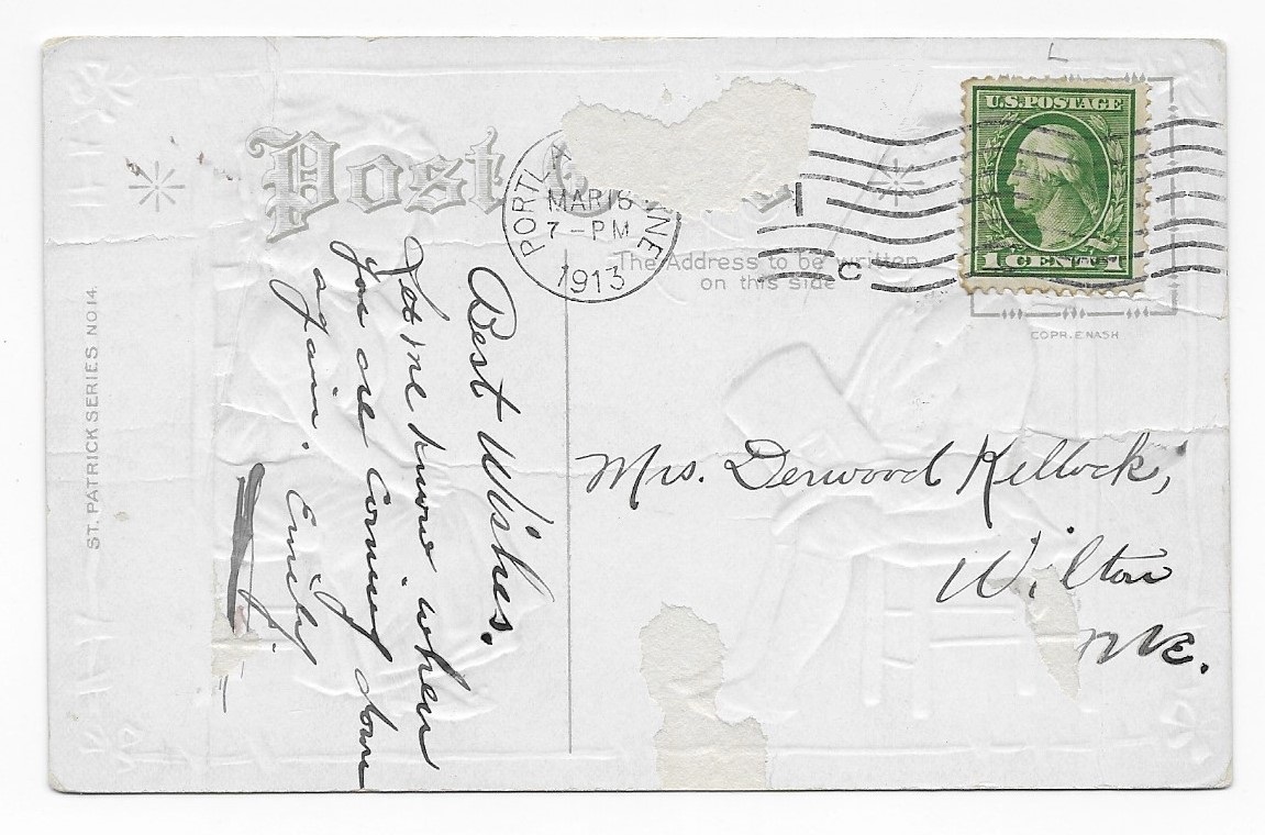 Emily Sends an Irish Couple – Wilton, Maine (1913) - History In The ...