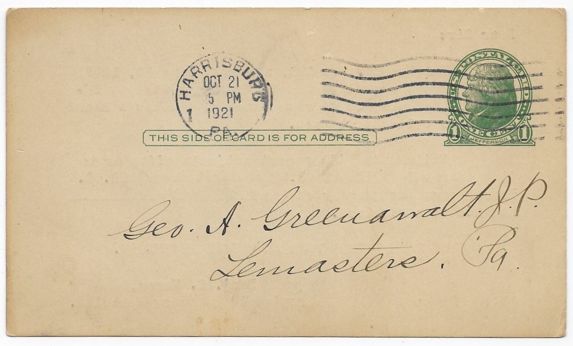 "The Judge is Tardy" – Lemasters, PA (1921) - History In The Mail ...