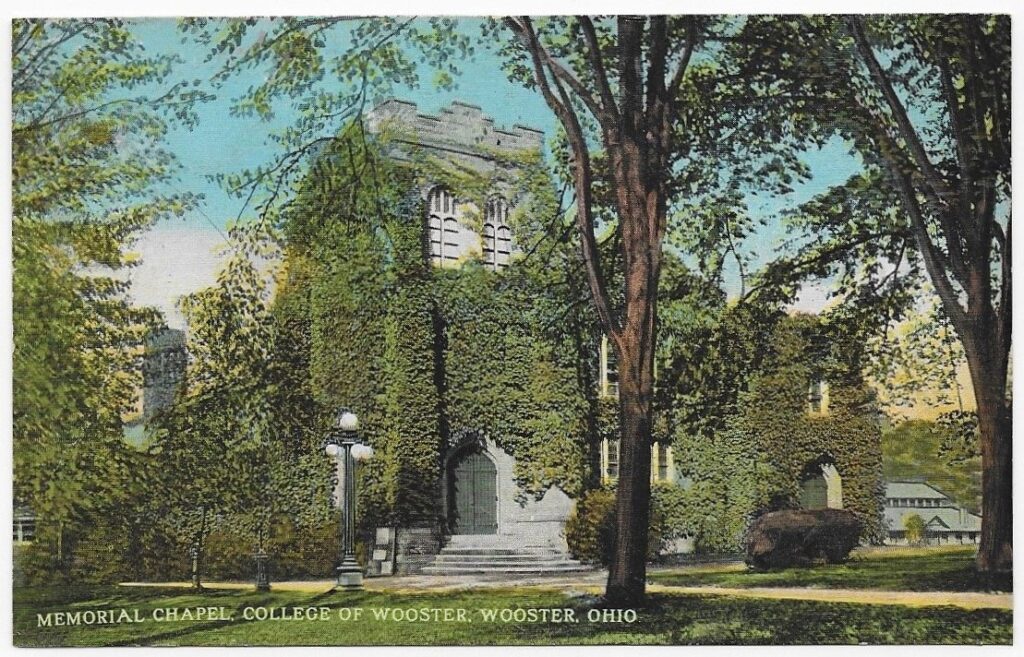 "The College Chapel" – Wooster, Ohio (circa 1925) - History In The Mail ...