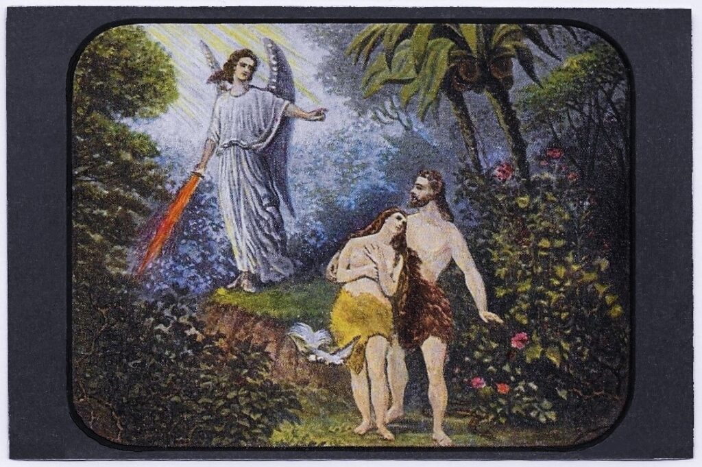 “The Expulsion from Eden” – circa 1914 - History In The Mail ...